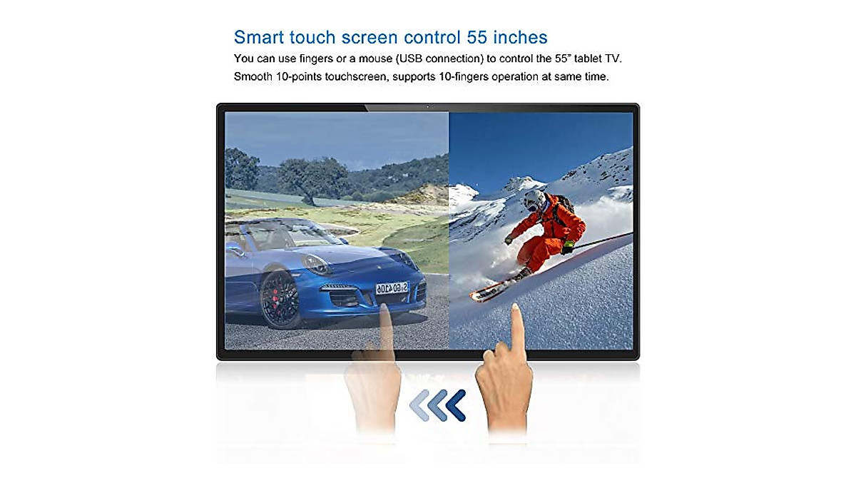 Wisepoch 55 Inch Android Touch Screen All-in-One PC for Learning & Work