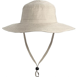 Coolibar UPF 50+ Women's Shelly Shapeable Travel Sun Hat - Sun Protective (One Size- Tan)
