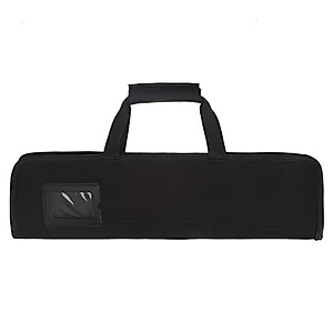 Tosnail 5 Slots Chef Knife Case Roll Bag with Easy Carry Handle - Yellow Line