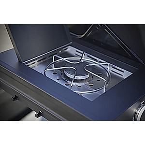 Monument Grills 4-Burner Liquid Propane Gas Smart bbq Grill Denali D425 with Stainless Steel Rotisserie Kit(2 Items)