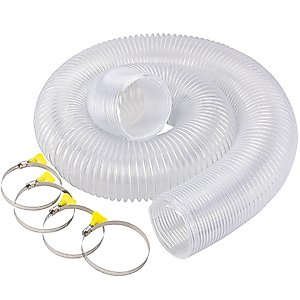 WYNNsky 4 Inch PVC Dust Collection Hose, 10 Feet Vacuum Hose for Woodworking