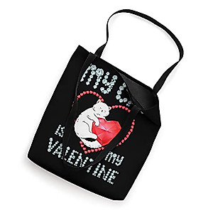 My Cat Is Valentines Day Gifts For Her Him Mom Dad Cat Lover Tote Bag