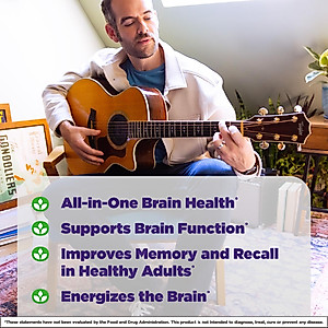 Natrol Cognium Complete Gummies, Brain Health Support, Improves Memory & Clarity, Fruit Punch Flavored Dietary Supplement, Drug Free, 100mg, 50 Gummies