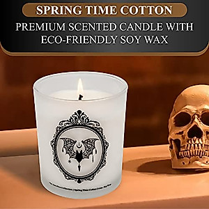 Halloween Candles Bat Decor – Spooky Home Decor Gothic Candles, Cute Halloween Bathroom Decor and Indoor Decorations, Room and Office Desk Decor, Witchy Gifts and Witch Candles, Scented Candle