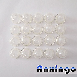 Anxingo Carburetor Primer Bulbs Replacement for Homelite Echo Stihl Ryobi Poulan Zama Primer Gas Fuel Bulb Pump Bulbs 0057003 0057004 0058001 Echo 12538108660 Hometile A01195A (20Pcs)
