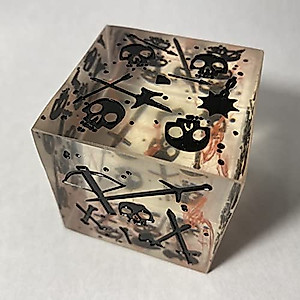 Massive Gelatinous Cube 51mm Die / Dice / Mini by Severed Books
