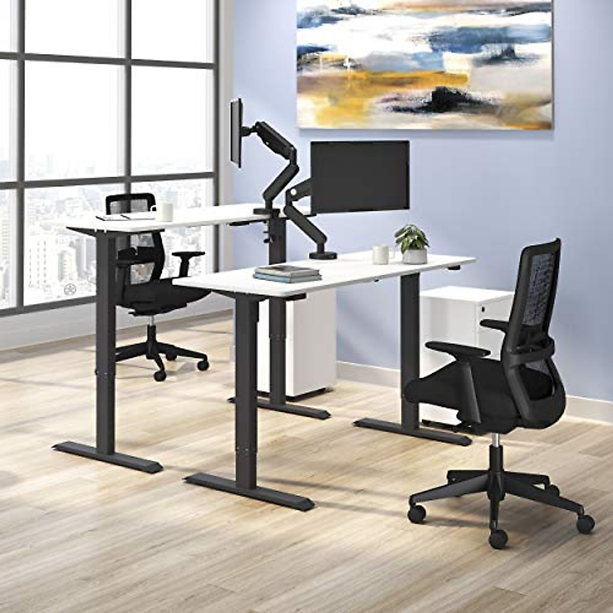 HON Basyx Commercial-Grade Table Top ONLY for Height Adjustable Desk Base, 60", White