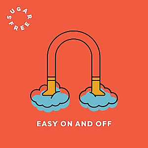 Sugar Free Sox Easy Fit Mens Big and Tall Cushioned Athletic Compression Socks Easy On/Off 1 Pair (13-16, Black)