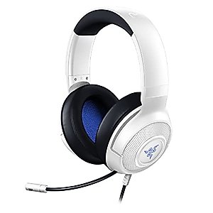 Razer Kraken X Ultralight Gaming Headset: 7.1 Surround Sound - Lightweight Aluminum Frame - Bendable Cardioid Microphone - for PC, PS4, PS5, Switch, Xbox One, Xbox Series X & S, Mobile - White