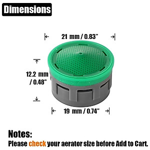 Faucet Aerator Faucet Flow Restrictor Insert Replacement Parts Insert Sink Aerator for Bathroom