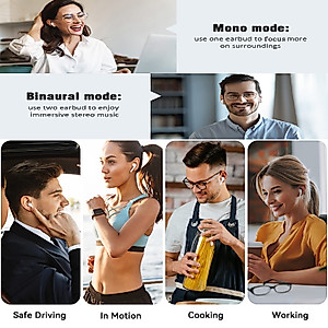 Wireless Earbuds, 30Hrs Playtime Bluetooth Earbuds Built in Noise Cancellation Mic with Charging Case, Headphones with Stereo Sound, IP67 Waterproof Ear Buds Touch Control Smart Pop-up Auto Pairing