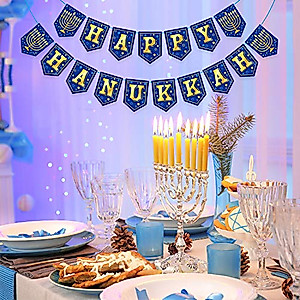 Happy Hanukkah Banner Chanukah Letter Banner Decoration Hanukkah Party Decoration Paper Letter for Hanukkah Party Decoration Supply