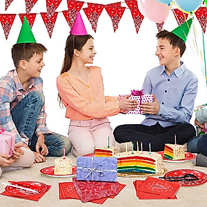 Kavoc 60 Sheets Paisley Blue Red Gift Tissue Paper,20" x 20" Brown Boho Wrapping Art Tissue Paper for Western Cowboy Theme Party Decoration (Brown)