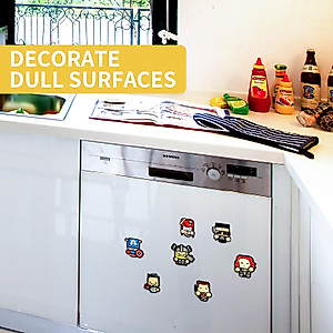 20Pcs Avengers Magnetic Refrigerator Magnet Fridge Sticker - Avengers Fridge Decoration, Office Whiteboard Magnet, Cabinet Magnet, Dishwasher Magnet, Cabinet Cute Locker Magnet