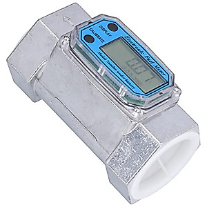 Ozgkee Turbine Flow Meter Electronic Digital Fuel Liquid Water Gas Oil Flowmeter 2in 2.3V to 3.3V