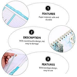 Ciieeo Binder Clips Planner A5 Paper Articles for Daily Use Spiral Binder Planner