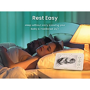 Babysense HD Video Baby Monitor Bundle - Full HD 1080p WiFi Nanny Camera (App & SD Card Included) and Separate Non-WiFi Baby Monitor with Camera and Dedicated 5" HD 720p Display for Home Monitoring