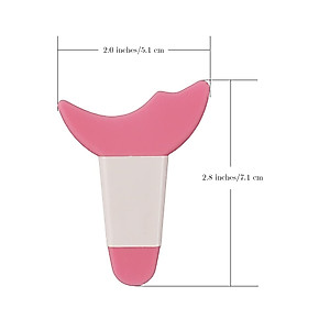 LORMAY 2 Pcs Mascara and Eye Shadow Guard Shield, Auxiliary Multifuntion Tool Pad for Eyelash and Cat Eyes Makeup (Pink)
