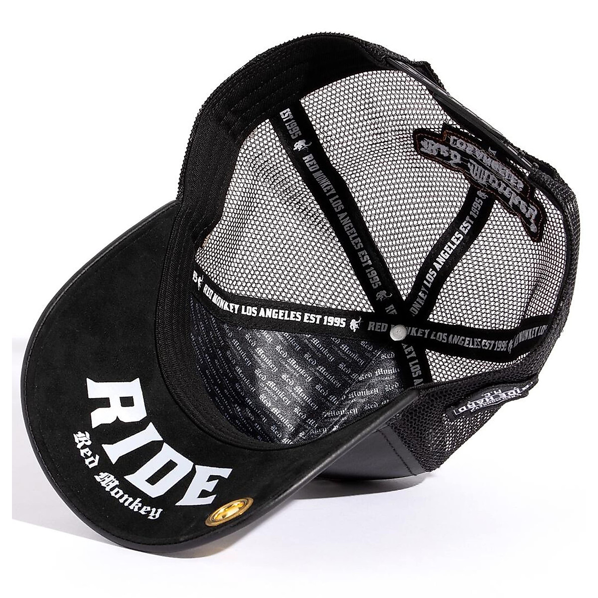 Red Monkey Riders Black RM1399 Limited Edition Unisex Trucker Hat