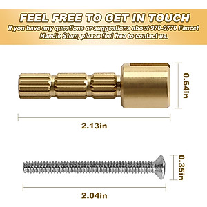 2Pcs 970-0770 Stem Adapter, for Plumbing Equipment Replacement Compatible with Pfister Securepfit Trims, Shower Handle Stem Extension Tub and Faucet Accessories Valve Extender Trim Repair