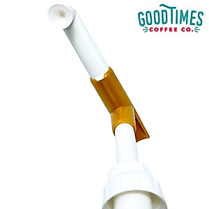 Good Times Coffee Co. Sauce Pump Dispenser for Ghirardelli Bottles, Fits 87.3 to 90.4 Ounce Bottles