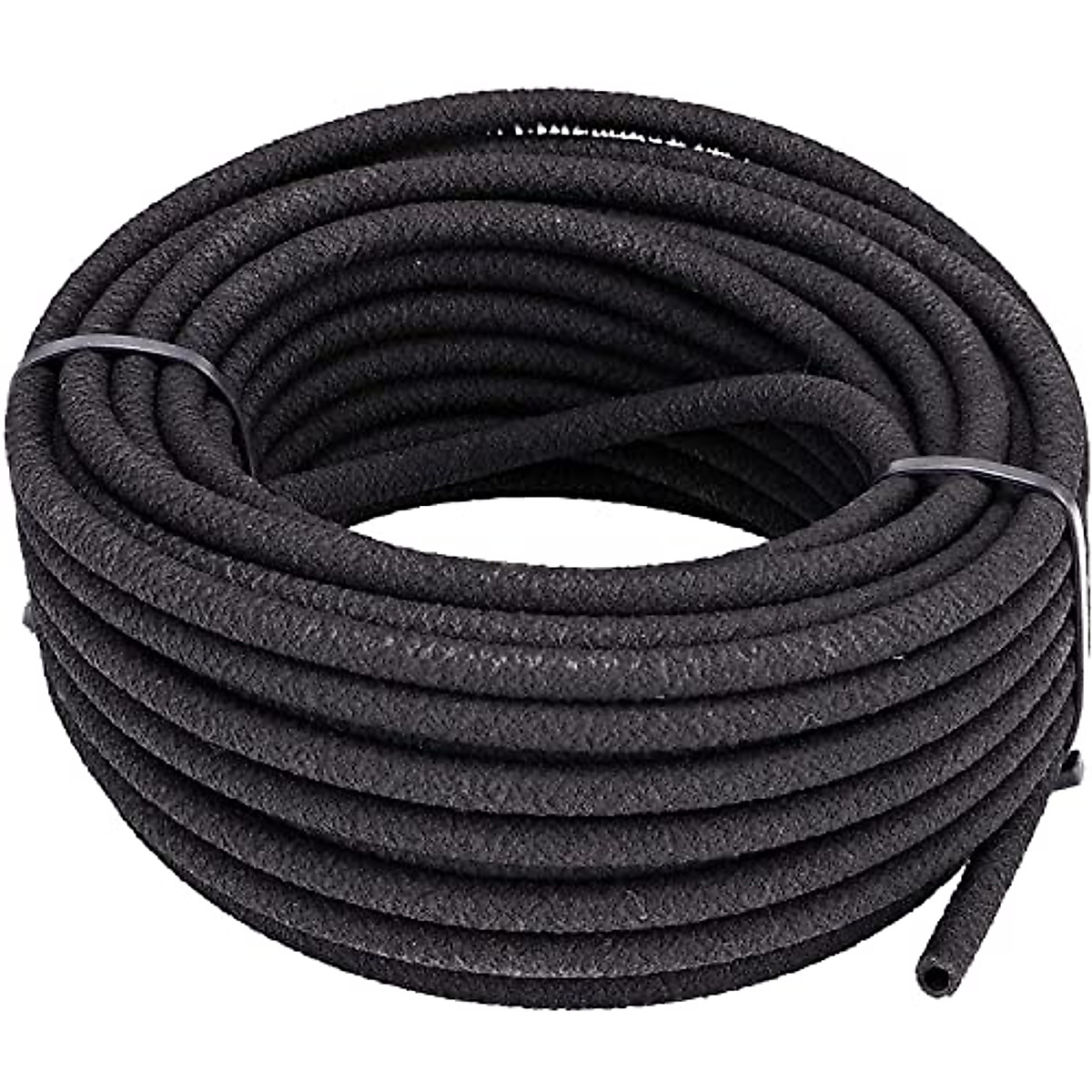 Raindrip 015005T 1/4-Inch by 50-Feet Porous Soaker Tubing, x Foot, Black & Orbit DripMaster 67431 1/4-Inch Barb Assortment, 30-Pack
