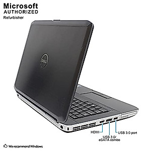 Dell Latitude E5430 14.1 Inch Business High Performace Laptop (Intel Core i5-3320M up to 3.3GHz, 4GB RAM, 320GB HDD, WiFi, DVDRW, Windows 10 Professional) (Renewedd)