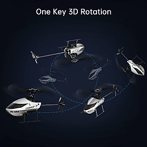 Gamegood 2.4GHz Remote Control Helicopter,4CH RC Helicopter with 6-Axis Gyro for Adults Kids, RC Aircraft Altitude Hold One Key Return with 2 Batteries