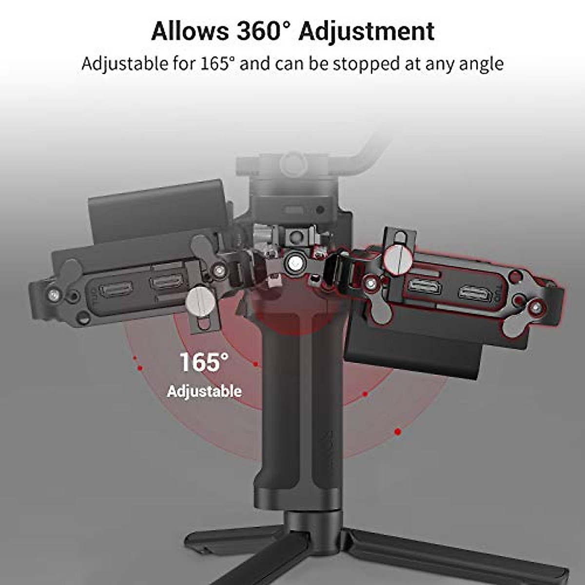 SmallRig Adjustable Camera Monitor Mount with NATO Clamp for DJI RS 2 / RSC 2 / RS 3 / RS 3 Pro / RS 3 Mini - 3026