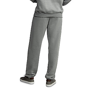 Fruit Of The Loom Mens Eversoft Fleece Elastic Bottom With Pockets, Relaxed Fit, Moisture Wicking, Breathable Sweatpants, Grey Heather, X-Large US