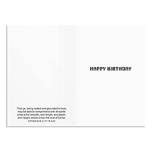 DaySpring - Birthday - It's All About Joy & Blessings - King James Version - 4 Design Assortment with Scripture - 12 Birthday Boxed Cards & Envelopes (J7444)