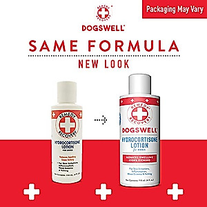 DOGSWELL Remedy + Recovery 0.5% Hydrocortisone Lotion for Dogs, 4 oz. (Packaging May Vary)