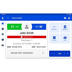 Visitor Management Bundle with Durable All-in-One 8" Android ID and Passport Scanner for Bars, Nightclubs, Gated Communities, Events, and Door Entrances – IDWare Falcon with Tabletop Stand