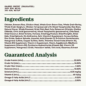 NUTRO NATURAL CHOICE Adult Dry Dog Food, Chicken & Brown Rice Recipe Dog Kibble, 30 lb. Bag