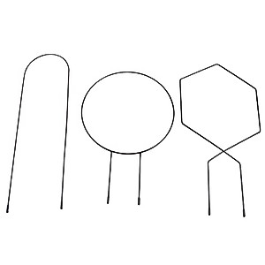 Metal Plants Climbing Trellis 3 Pack Wrought Iron Bonsai Plant Support Holder for Indoor Outdoor Garden Rose Flower Vine Metal Trellis