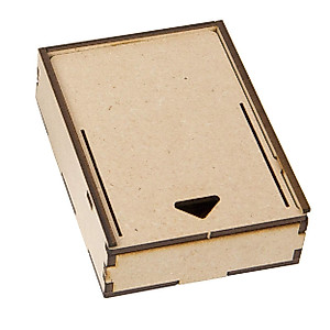 The Broken Token Card Size Bit Box for CCG Expansion - Wood Organizer with Two Dividers for Cards, Tokens, Markers