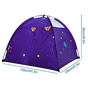 Homfu Kids Play Tent Outdoor Boys Indoor Playhouse for Children Tents Toddler Girls Gift Game Play HouseToys (Purple)