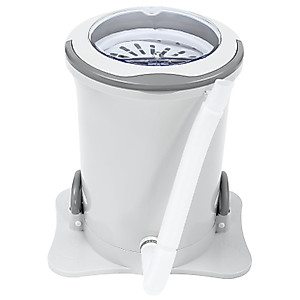 Mini Manual Clothes Dryer, Portable Foot Powered Washing Machine, Manual Draw Cord Spin Dryer for Home, Dorm, Apartment, RV, Travel, Outdoor Use (Blue)