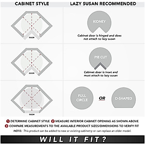 28in Pie Cut Polymer Lazy Susan Set White