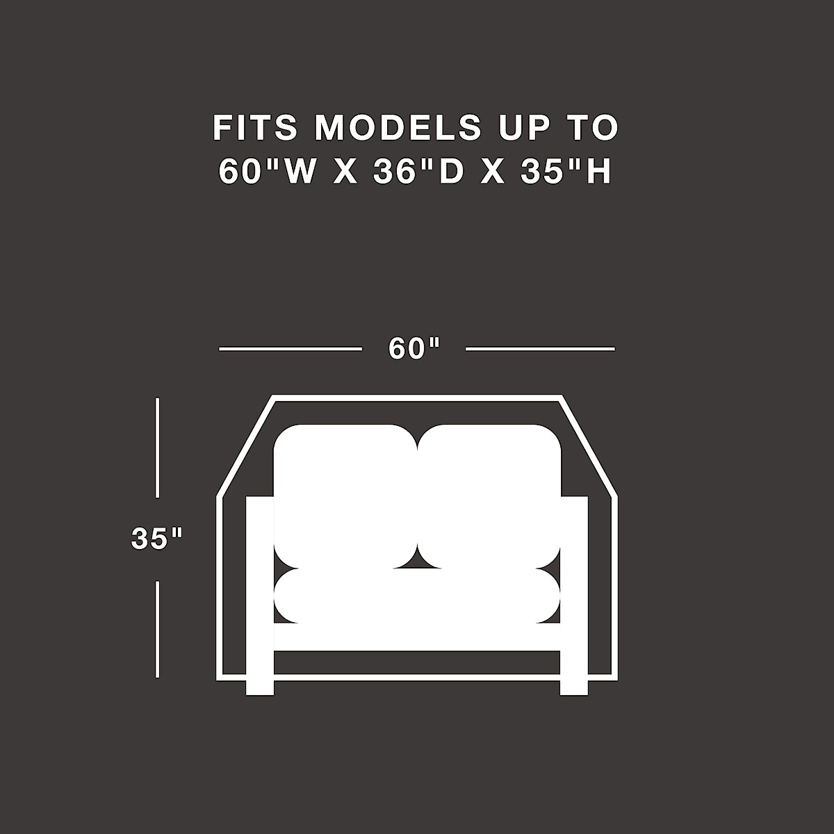 True Guard Patio Furniture Cover, Loveseat up to 60"