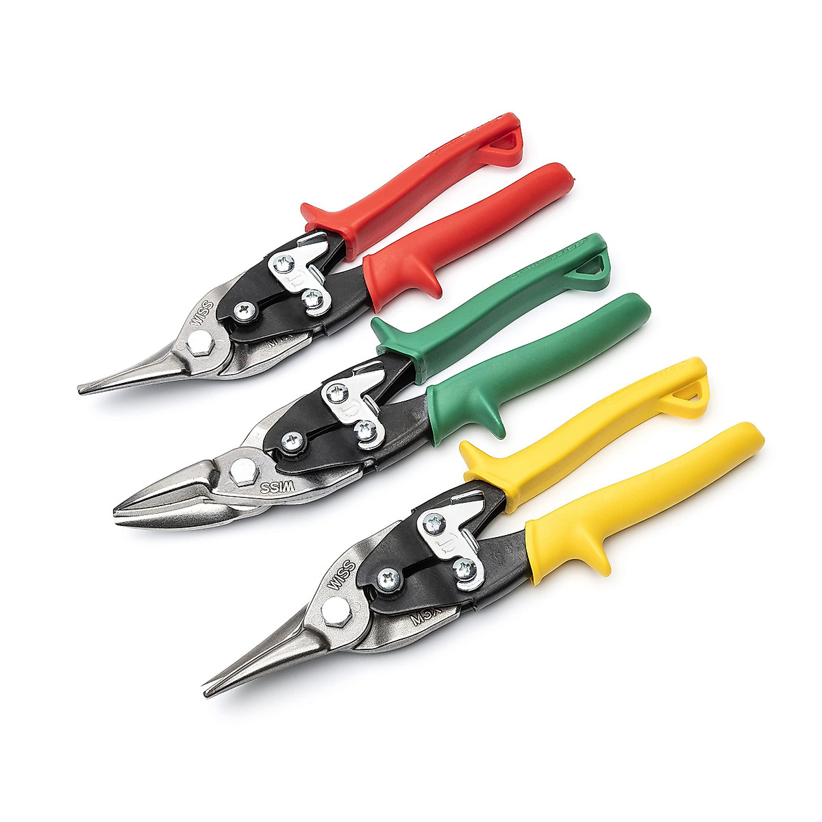 Wiss Crescent Wiss 3 Piece MetalMaster Compound Action Aviation Snip Set - M123R