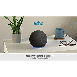 All-new Echo (4th generation) International Version | With premium sound, smart home hub and Alexa | Charcoal