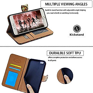 Bcov Galaxy A14 5G Case, Sunflower Bee Flip Phone Case Wallet Cover with Card Slot Holder Kickstand for Samsung Galaxy A14 5G