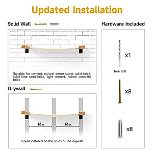 FUKUMARU Cat Wall Furniture, 34 x 13 inch Cat Hammock for DIY Cat Wall Shelves and Cat Window Perch, for Most Kitten, Medium and Large Cats