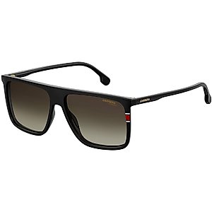Carrera 172/S Sunglasses CA172S-0807-HA-5814 - Black Frame, Brown Gradient Lenses, Lens Diameter