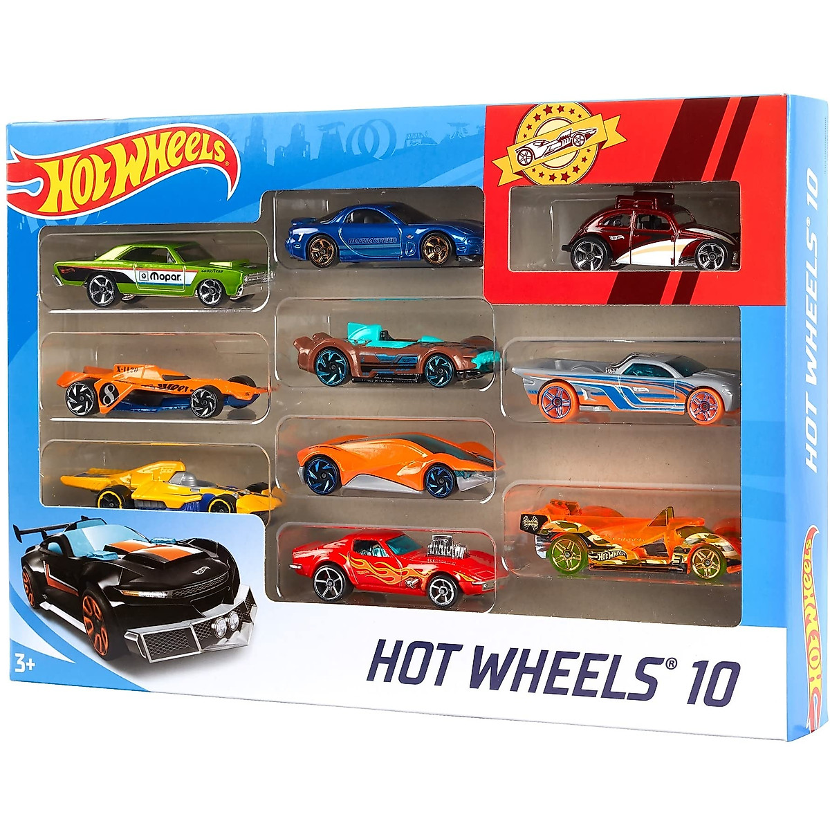 Hot Wheels Super Speed Blastway Track Set with 1:64 Scale Toy Trucks and Cars 20-Pack and 10-Pack Toy Cars(Styles May Vary)