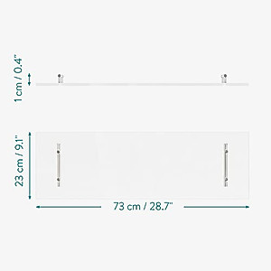 Navaris Acrylic Bath Tray - Bathtub Caddy Bridge Shelf Rack for Wine Glass Book Phone Tablet eReader Bathing Accessories with Handles - 28.7" x 9.1"