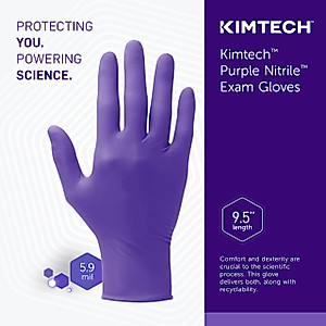 Kimberly-Clark® Safeskin Purple Nitrile Exam Gloves, Large, Purple, Box Of 100