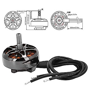 Drfeify RC Drone Motor, RC Metal Drone Motor Professional Plus Thread Motor Accessory Set for Racing RC Drone(1500KV)