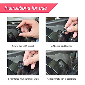 240 PCS Bumper Retainer Clip Kit for Car, Car Plastic Rivets Fastener Push Retainer Set Including Most Common Sizes Auto Push Rivets for Door Trim Panel Most Cars, with Remover Tool （240）